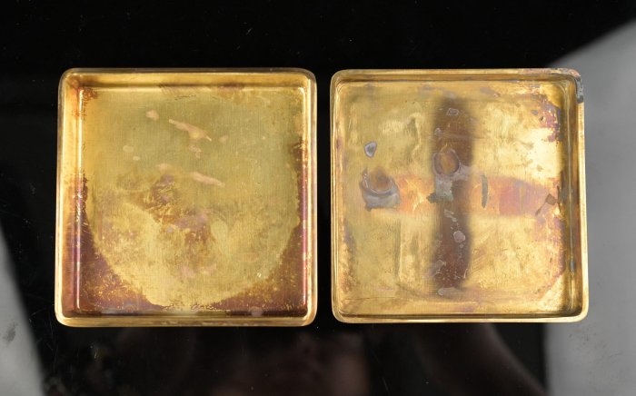 《玖隆蕭松和 挖寶網XR》託拍 黃銅 一九五一年 中共中央軍委技術部墨匣 墨盒 重約 412g (01856X) | Yahoo拍賣