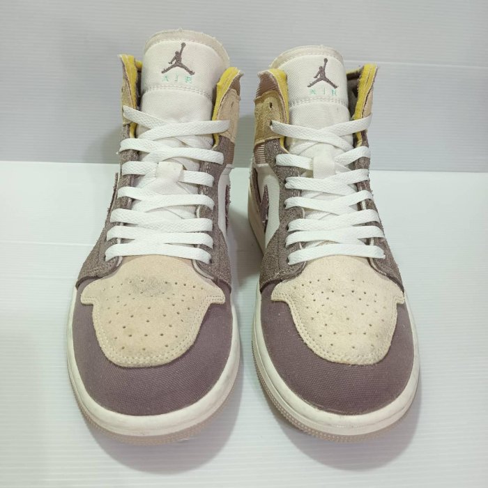 【一元起標】NIKE AIR JORDAN 1 MID SE CRAFT AJ1 咖啡 卡其 麂皮 接拼 復古 穿搭 休閒鞋 運動鞋 us9 ...