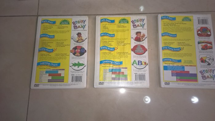 美國 Brainy Baby 原版DVD - (Right Brain +Left Brain +Peek-A-Boo) | Yahoo拍賣