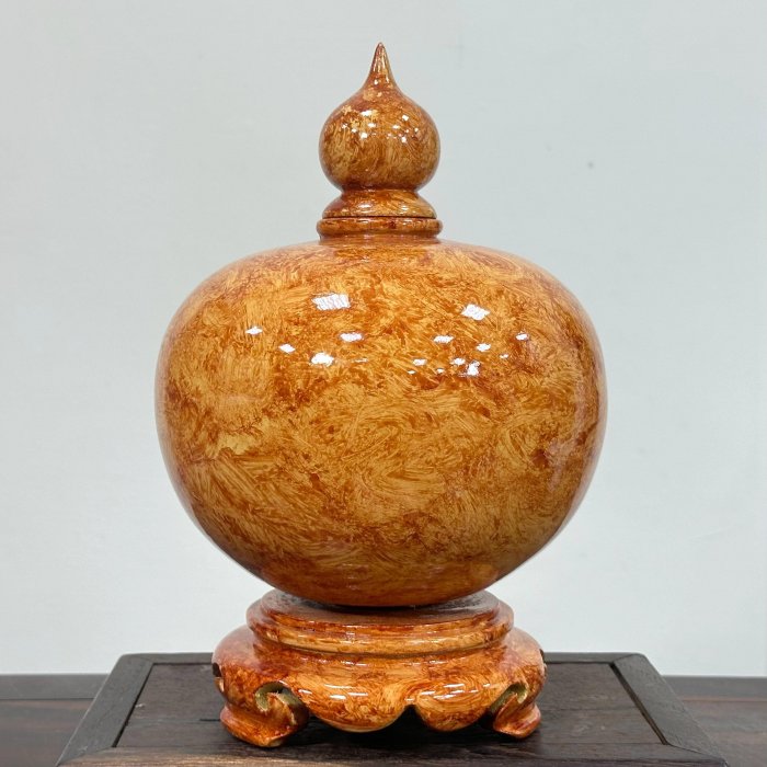 【居寶屋】精選 樟木 藝術手繪 聚寶盆 可旋轉底座 開運聚財 招財進寶 開運聚氣 財源廣進 一元起標 無底價 B375 | Yahoo拍賣