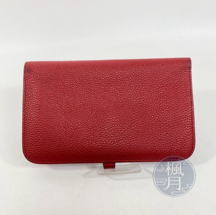 【一元起標 05/16】 HERMES 口M刻 紅 長夾 DOGON GM | Yahoo拍賣