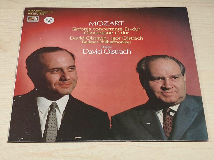 【駱克二手古典黑膠】MOZART DAVID&IGOR OISTRAKH 封套微脫膠&側邊小破損 SIDE A小刮傷 296160 EMI | Yahoo拍賣