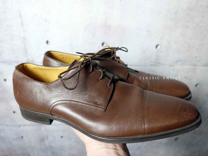 CA 義大利品牌 BALLY 深褐色 真皮皮鞋 eu 9E us 10 D 一元起標無底價B935 | Yahoo拍賣