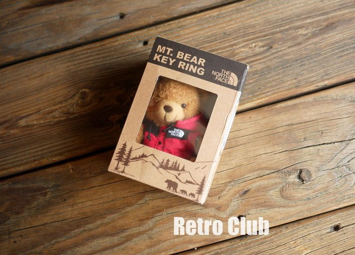 Retro CLUB【一元起標】【全新】美國品牌 The North Face MT BEAR KEYRING 北臉 小熊 鑰匙圈 吊飾 紅色 B25841 | Yahoo拍賣