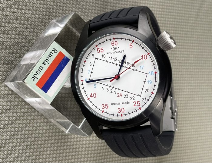 ( 格列布) 俄國飛行機械錶 - 太空人 系列 ( 24 小時製 ) 長方形刻度 * 黑殼 | Yahoo拍賣