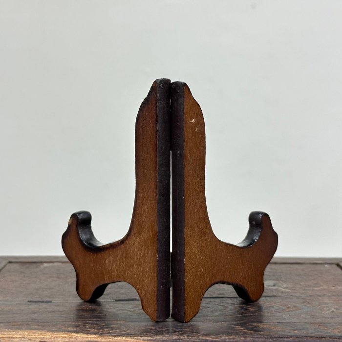 【居寶屋】精選木質 5吋 三角架 藝品底座 陳列展示架 盤子架 托架支架 木架Y字架 裝飾擺件 一件一標 B218 | Yahoo拍賣