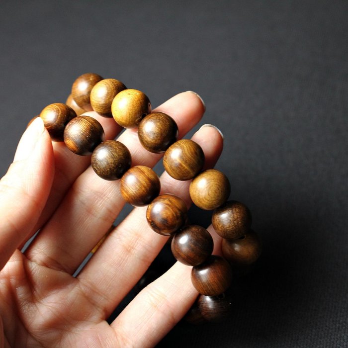 【桑園の】 肖楠佛珠 12.5mm 手串 2條 重油沉水 油亮圓珠 原木香 D 6239 | Yahoo拍賣