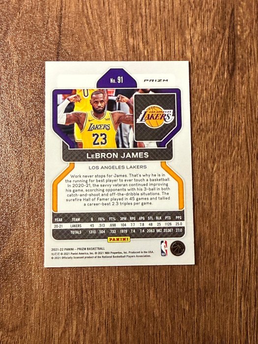 波波紋亮 PRIZM Lebron James 2021-22 477 | Yahoo拍賣