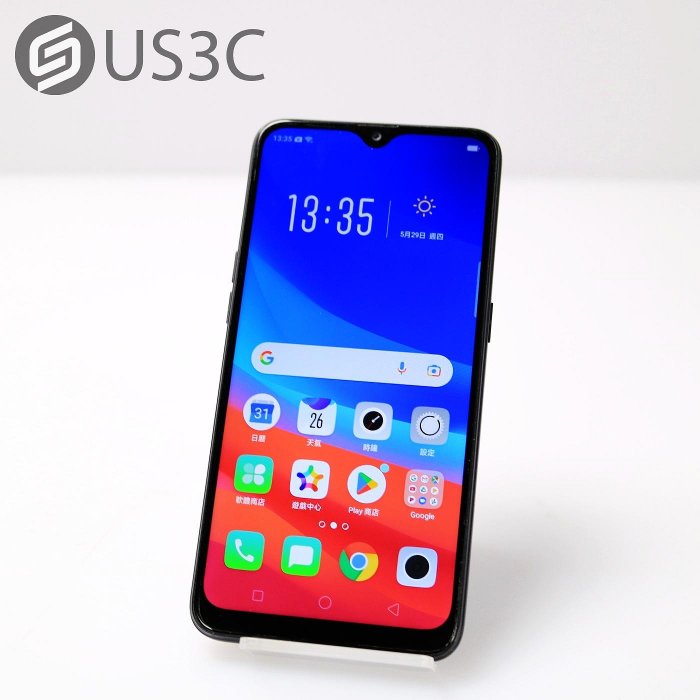 【US3C-桃園春日店】【一元起標 】公司貨 OPPO AX5s CPH1920 3G 64G 黑 6.2吋 1300 萬畫素 人臉解鎖 二 ...