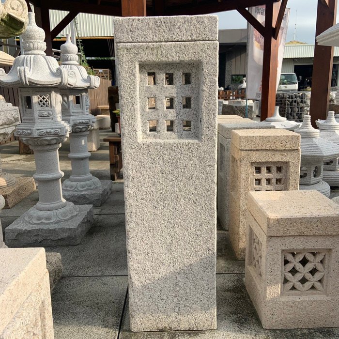 方刑燈 - H75cm 《金城堡》 燈具 天然 花崗 石 雕刻 景觀 造景 園藝 | Yahoo拍賣