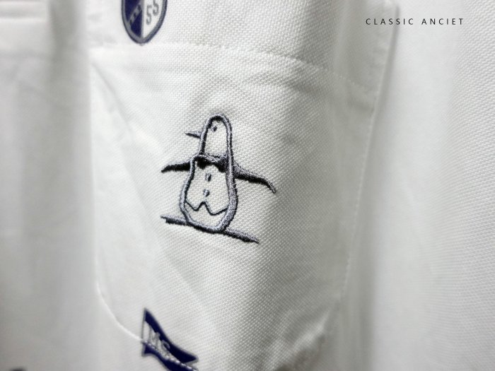 CA 日本製企鵝牌 Munsingwear 白底花紋 純棉 短袖polo衫 LL 一元起標無底價D729 | Yahoo拍賣