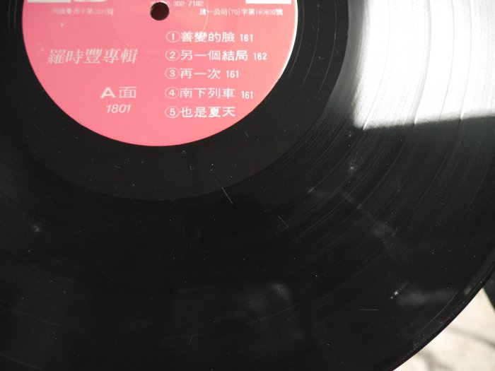 【阿輝の古物】黑膠唱片LP_羅時豐 善變的臉_有刮痕污漬_有歌詞_#E27_1元起標無底價 | Yahoo拍賣