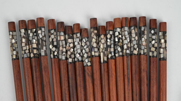 《玖隆蕭松和 挖寶網P》木製 螺鈿 筷子 筷架 餐具組 / 木製 竹製 湯匙 筷子 餐具 一批 (11039) | Yahoo拍賣