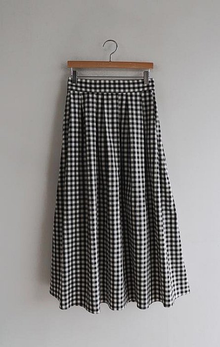 Bellee 正韓 展現女人味小格紋後鬆緊波浪長裙 (2色) 【0317-26】 | Yahoo拍賣