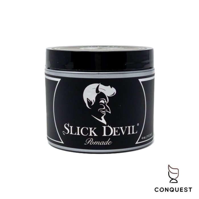 CONQUEST 】Slick Devil Pomade 原廠經銷 黑惡魔強力型水洗式髮油 超強黏霧面光澤 全新配方 | Yahoo拍賣