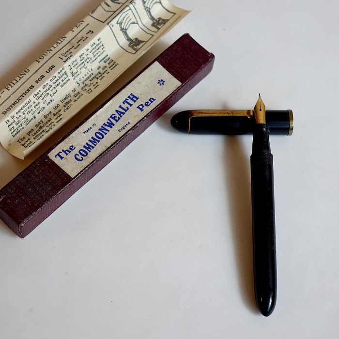 1920s 英國製 🇬🇧 The Commonwealth Pen 古董活塞鋼筆（原盒＋說明書）【一元起標】 | Yahoo拍賣