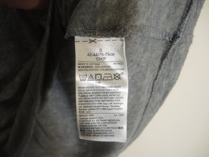 Furugi Shop 美國休閒品牌 GAP 麻灰 城市系列 羅馬 競技場 圖騰 短袖T恤 一元起標 1G692 | Yahoo拍賣