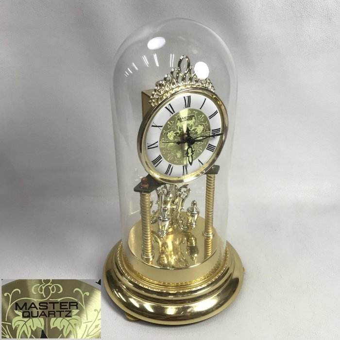 【藏舊尋寶屋】老日本 MASTER QUARTZ 金色座鐘 室內裝飾 塑膠製 擺設 *故障展示品*(一元起標)※2509190904824-3J※ | Yahoo拍賣