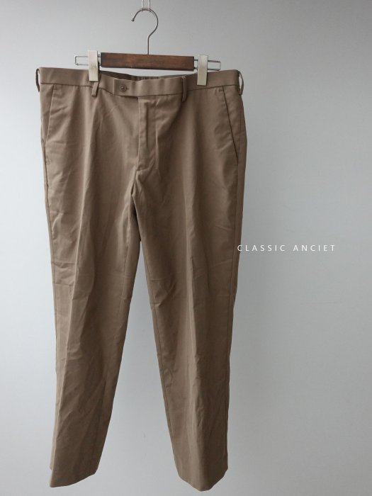 CA 日本品牌 UNIQLO 土色 合身版 休閒九分褲 91cm 一元起標無底價C566 | Yahoo拍賣