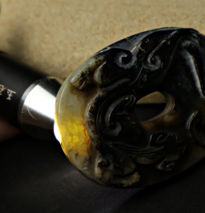 【桑園の】早期收藏 古玉石 龍雕 把件 (委託品) T 8045 A03 | Yahoo拍賣