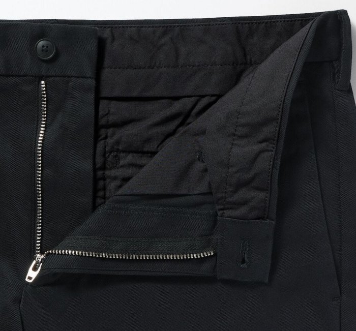 ＊一元起標無底價＊全新真品MUJI 2025年無印良品當季休閒街頭有機棉混彈性綾織純黑色合身休閒褲/W33市價990 | Yahoo拍賣