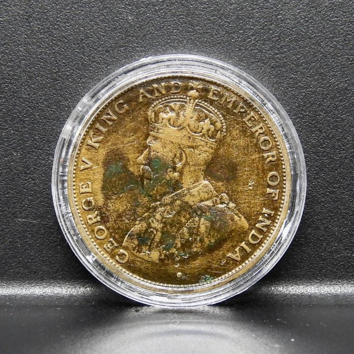 【周日結標】(Y052-9)=1924年 香港一仙銅幣=1枚 =保真 | Yahoo拍賣