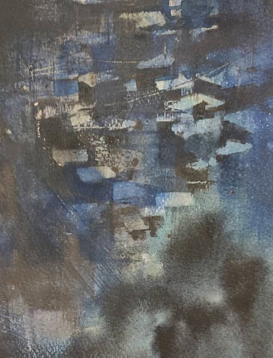 鳳崗文創---{繪畫352}------陳芳怡----燈火闌珊-----畫心尺寸約：29*41cm | Yahoo拍賣