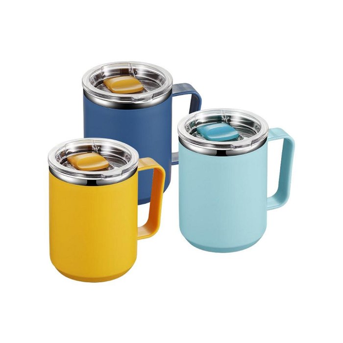 304不鏽鋼 雙層馬克杯 馬克杯 隨行杯 保溫馬克杯 咖啡杯 保溫杯 有蓋馬克杯 保冰 保溫 茶杯 水杯 450ml | Yahoo拍賣