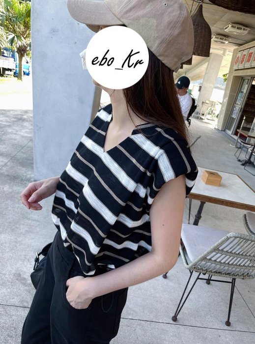 ＊EBO_KR＊韓【7月季末優惠搶購小暖身】數量有限 售完即關$630→499 兩側抽繩腰身可調橫紋針織衣 | Yahoo拍賣
