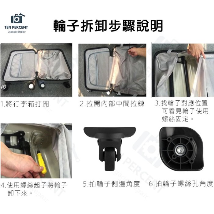 美國旅行者新秀麗 samsonite行李箱輪子維修推薦旅行配件更換修理-A171替代宏盛A153 | Yahoo拍賣