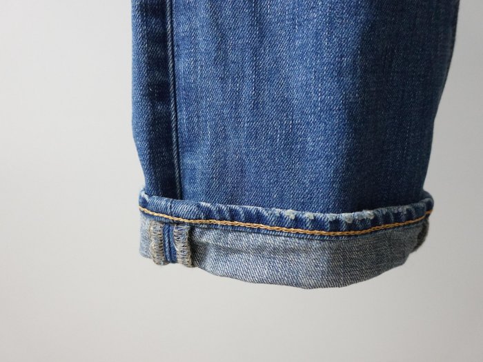 CA 日本製 LEVI'S 511 藍系仿舊刷紋 小直筒 牛仔褲 30腰 一元起標無底價C192 | Yahoo拍賣