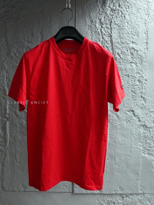 CA 美國冠軍牌 Champion 紅色 純棉 休閒短t S號 一元起標無底價E559 | Yahoo拍賣