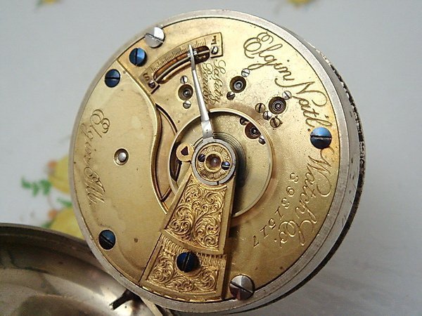 【timekeeper】1900年代Elgin艾爾金蒸汽郵輪Swing-Out銀質15石18 SIZE大懷錶(免運) | Yahoo拍賣