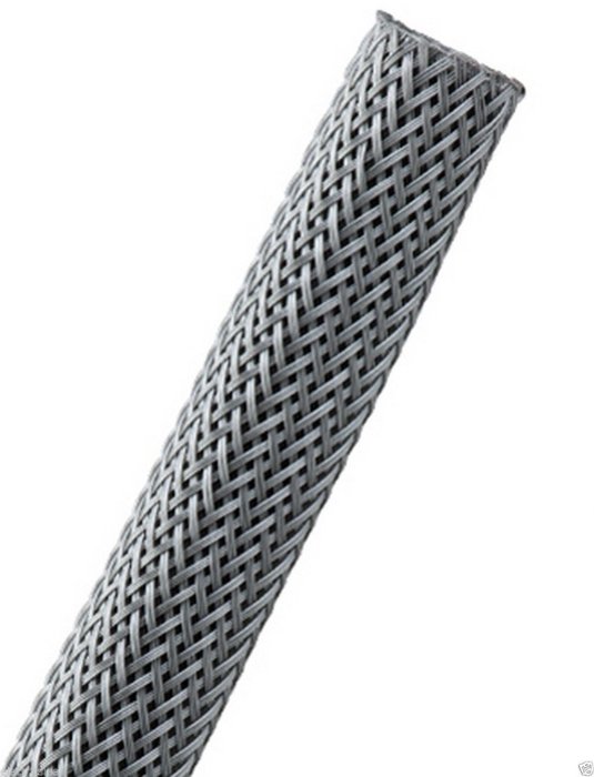 1公尺-美國Techflex PTN0.25PG 電線電纜線材套管(隔離網/編織網) 銀灰色 | Yahoo拍賣