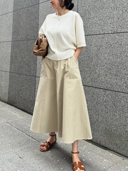 韓國品牌 高質感 美麗連袖設計 五分袖針織衫 (象牙白) | Yahoo拍賣