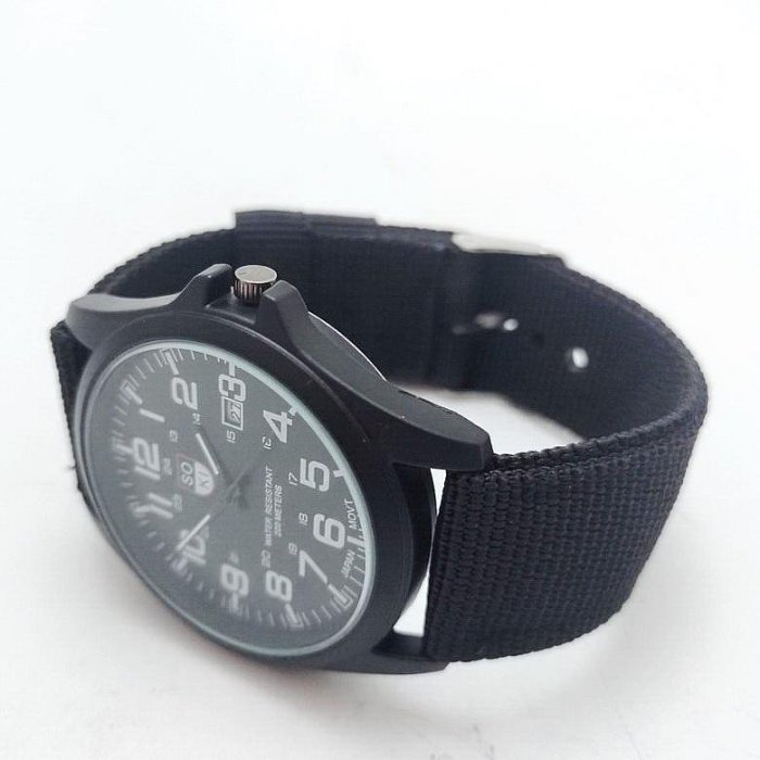 【timekeeper】 全新軍事風Soki霧黑大錶徑日期顯示石英錶(黑面) | Yahoo拍賣