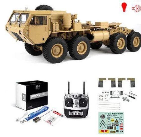 RC樂 恆冠 HG-P802 1/12 美軍 M983 8X8 軍用8輪重型拖車-RTR 拖車版附聲光音效 | Yahoo拍賣