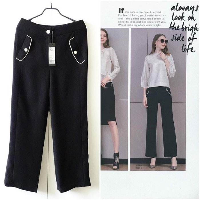 19╭＊一元起標～當 我 們 在 衣 起C-WIT＊╯全新專櫃赫拉亞口袋鑲蔥滾邊優雅L | Yahoo拍賣