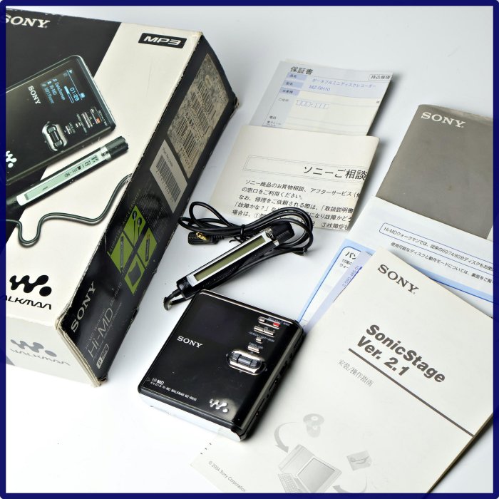 【桑園の】停產品 Sony 索尼 Hi-MD 1GB Walkman 數位音樂播放器/錄音機 盒附 (委託品) T 7422 A09 | Yahoo拍賣