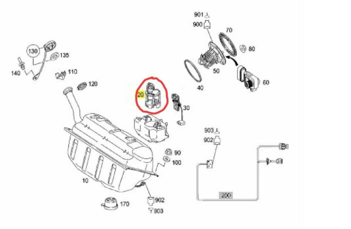 BENZ W171 R171 SLK 2004- 汽油泵浦 汽油幫浦 不含浮桶 原廠 1714703394 | Yahoo拍賣