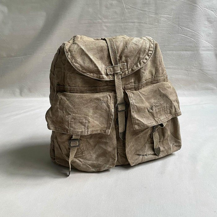 捷克公發 60S Czech M60 Rucksack 軍用後背包 Y字後背帶 厚實純棉帆布 老件 古著 vintage | Yahoo拍賣
