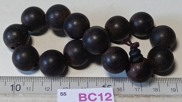 【週一21:00】55~BC12~越南惠安沉香佛珠手鍊香氣濃郁15m/m(委託品不保証真偽)。如圖 | Yahoo拍賣