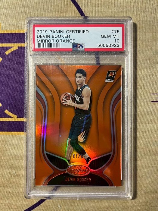2019-20 Certified Devin Booker 橘亮球隊配色 /99 PSA 10 | Yahoo拍賣