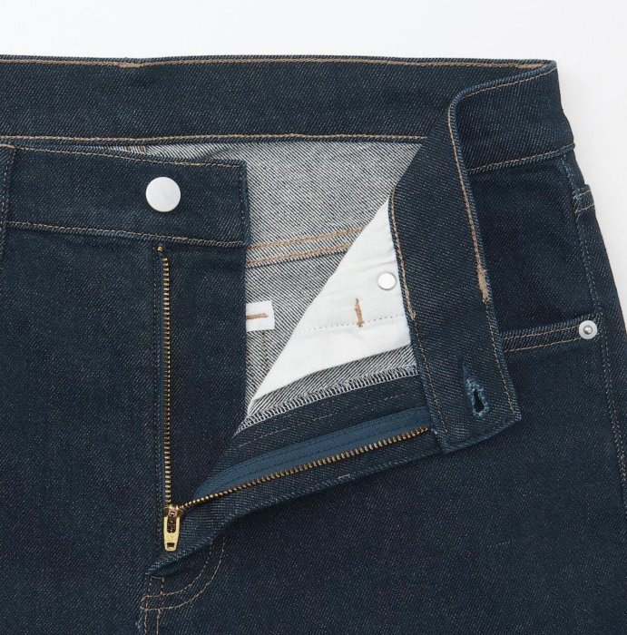 ＊一元起標無底價＊全新專櫃真品MUJI 2025年無印良品夏季當季款型男時尚有機棉時尚彈性古著丹寧水洗暗藍色Slim-Fit合身牛仔褲/W33 | Yahoo拍賣