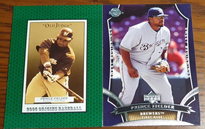 國聯全壘打王 釀酒人 小王子 Prince Fielder 2005 UD Update 正規卡 RC 新人卡兩張 | Yahoo拍賣