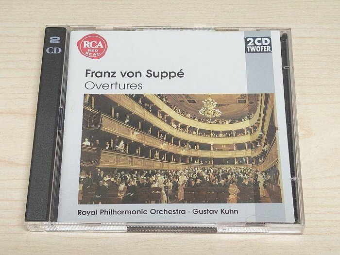 【駱克二手古典CD】FRANZ VON SUPPE OVERTURES GUSTAV KUHN 巧裝2CD 歐洲版 專輯頁黃斑 | Yahoo拍賣