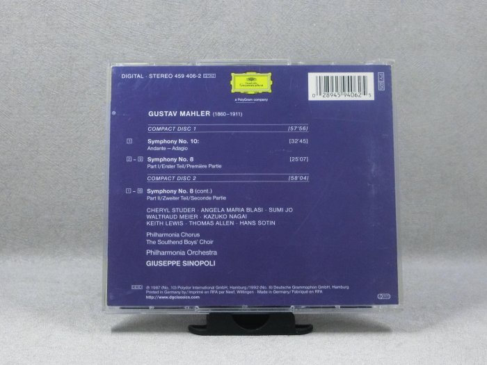 072806》Mahler：Symphonies Nos.10 & 8﹝2CD﹞【音癡姐一元起標】 | Yahoo拍賣