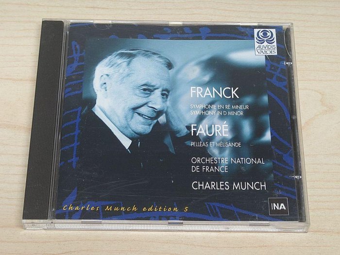 【駱克二手古典CD】FRANCK FAURE MUNCH 法國版BY MPO 專輯頁黃斑&霉點&壓痕 封底霉點 外殼封面裂痕 小刮傷 不影響 ...
