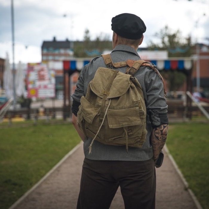 捷克公發 60S Czech M60 Rucksack 軍用後背包 Y字後背帶 厚實純棉帆布 老件 古著 vintage | Yahoo拍賣