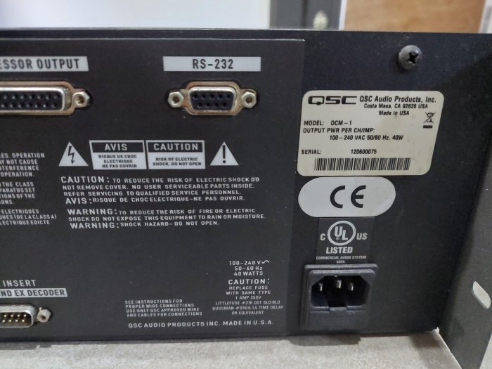 【標標樂】【 QSC DCM-1 數位劇院監聽器】低價競標 無底價 | Yahoo拍賣